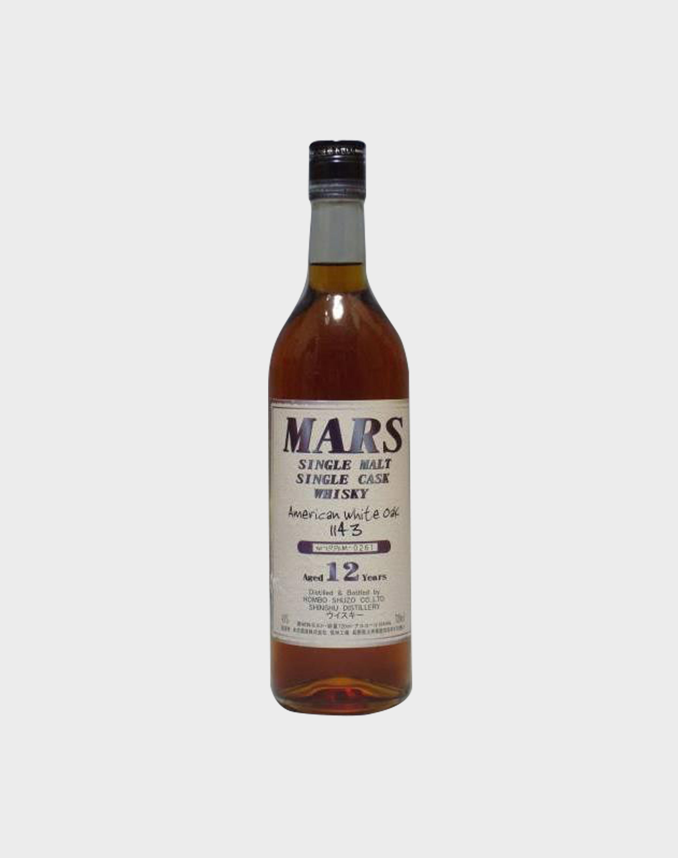 Mars Single Malt 12 Year Old American White Oak #1143 | Japanese Whisky ...